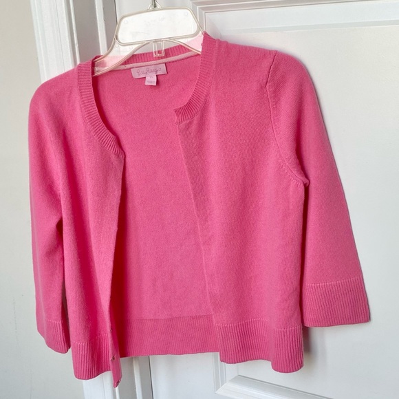 Lilly Pulitzer | Sweaters | Lilly Pulitzer Pink Shrug Bolero Crop 34 ...